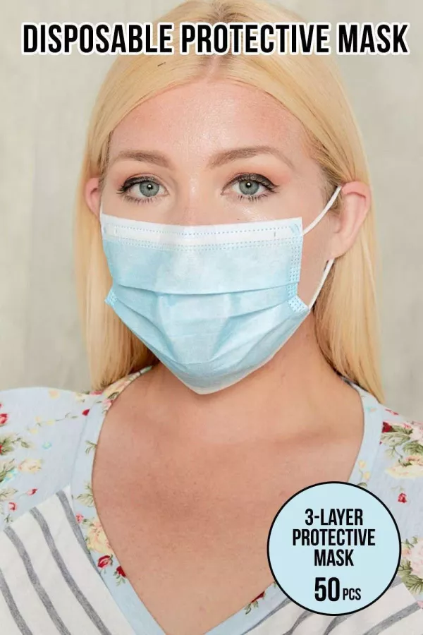 3 Layer Disposable Protective Masks - Davi & Dani