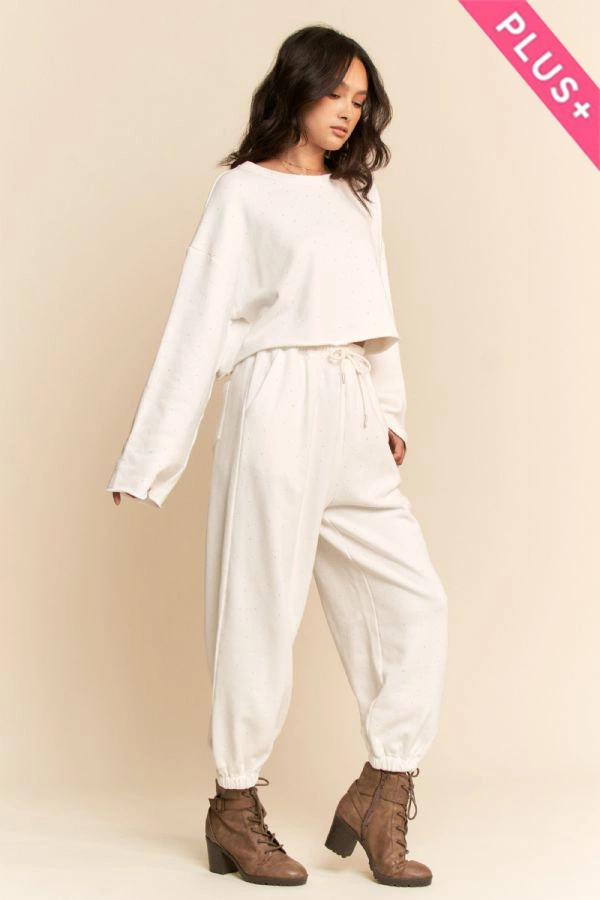 Plus Soft Drape Oversized Lounge Set - Davi & Dani