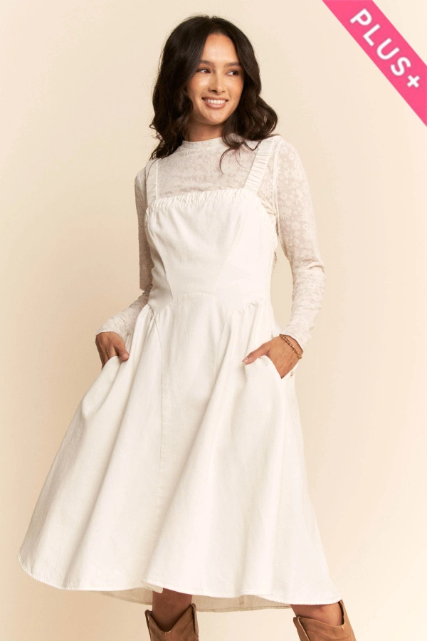 Plus Smocking Back Strappy Back Cruise Dress - Davi & Dani